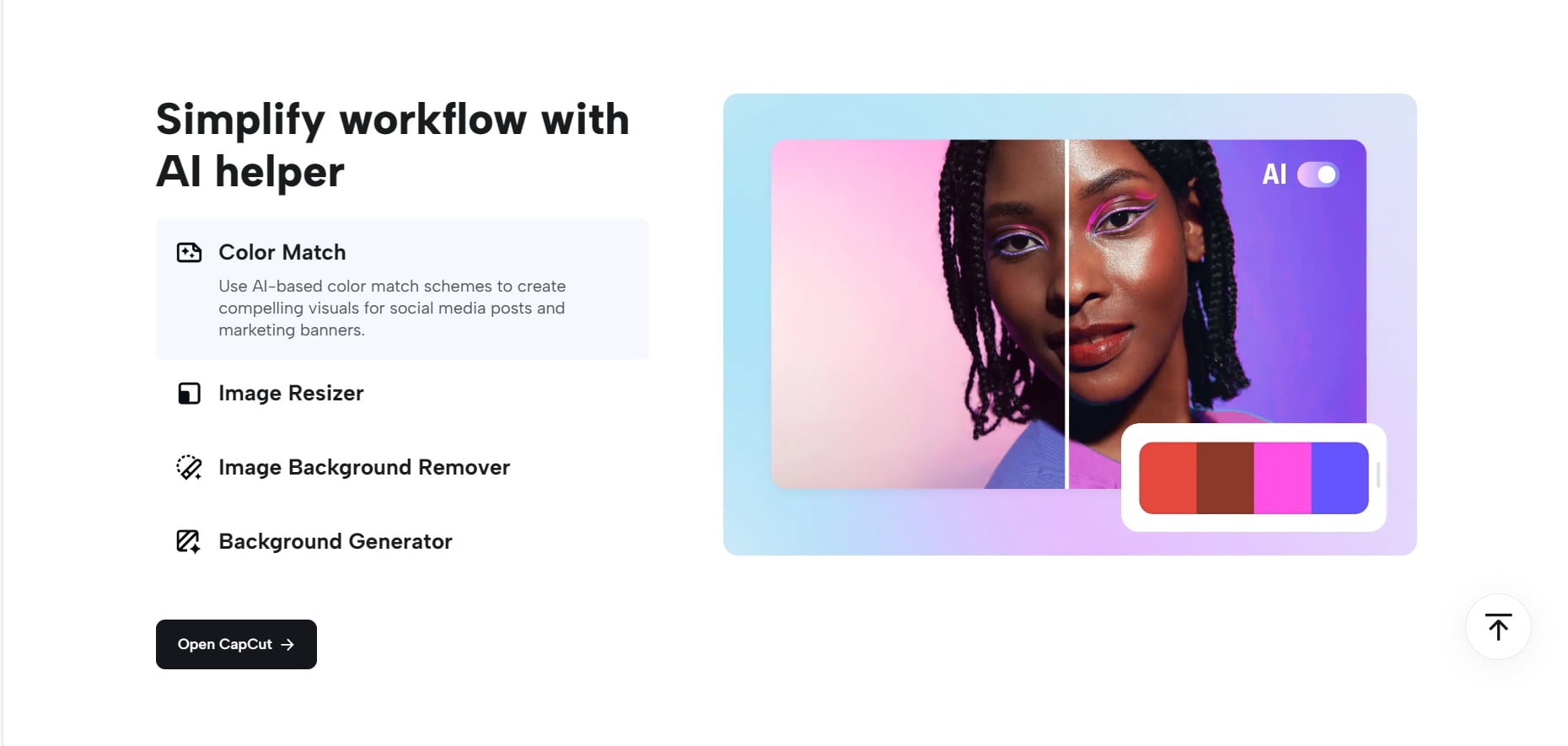 Elevated Visuals: CapCut's Background Generator for Engaging Imagery